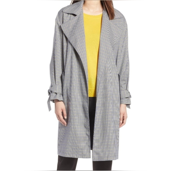 Halogen | Jackets & Coats | Bnwt Halogen Belted Lightweight Plaid ...